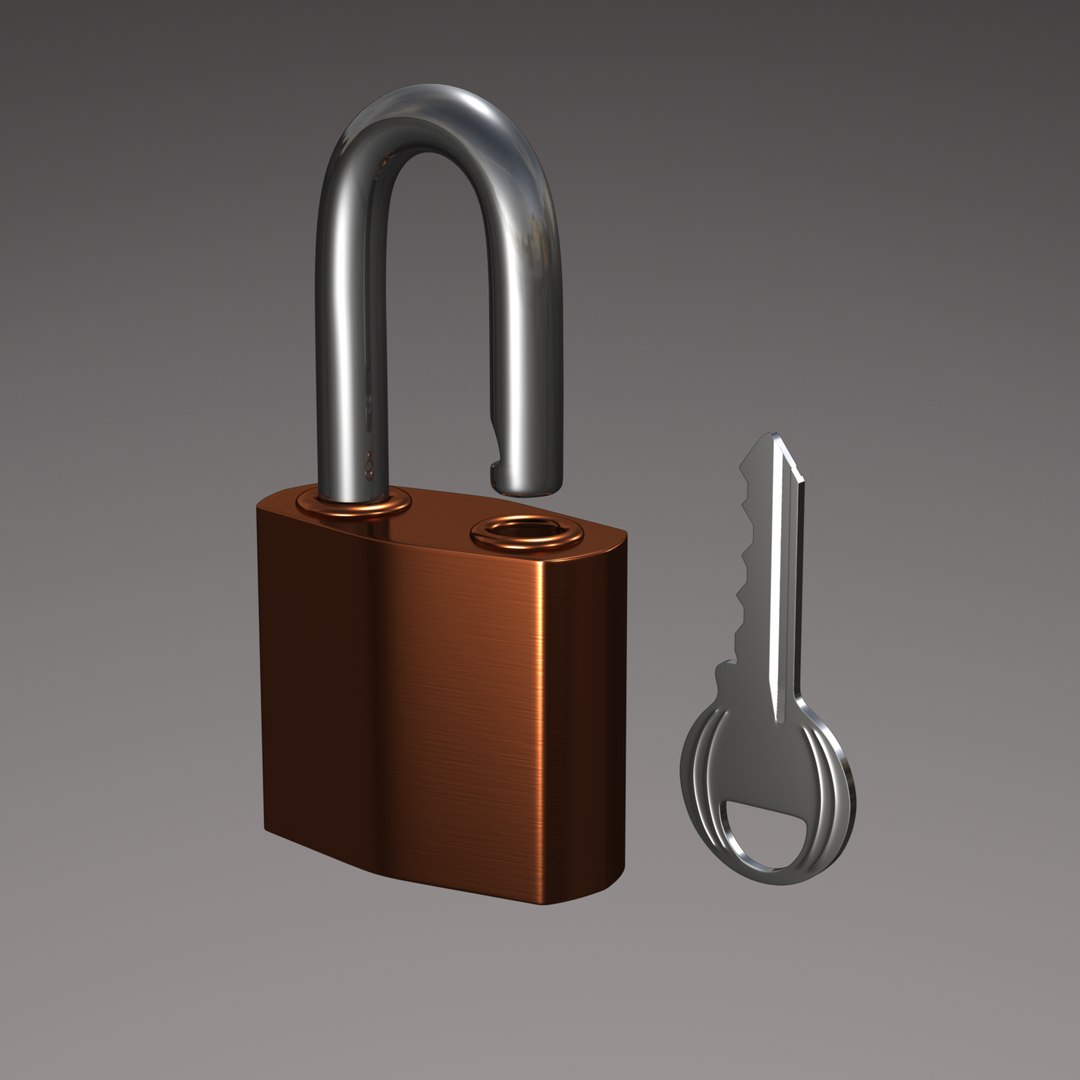 ma brass padlock rigged lock key