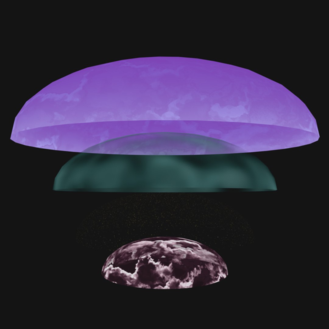 Free Rigging Cartoon Sky Dome 3D - TurboSquid 1497014