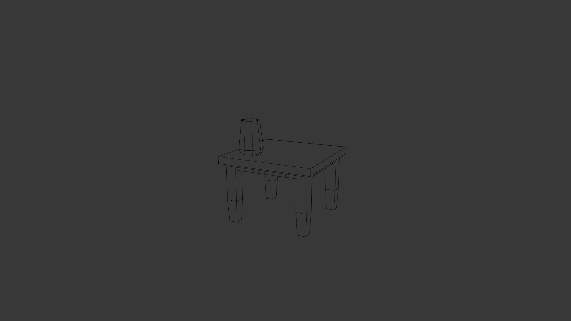 Low Poly Table 3D Model - TurboSquid 2364638
