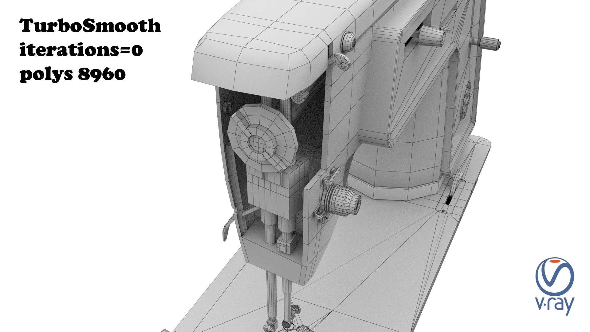 Singer 626 sewing machine 3D - TurboSquid 1720389