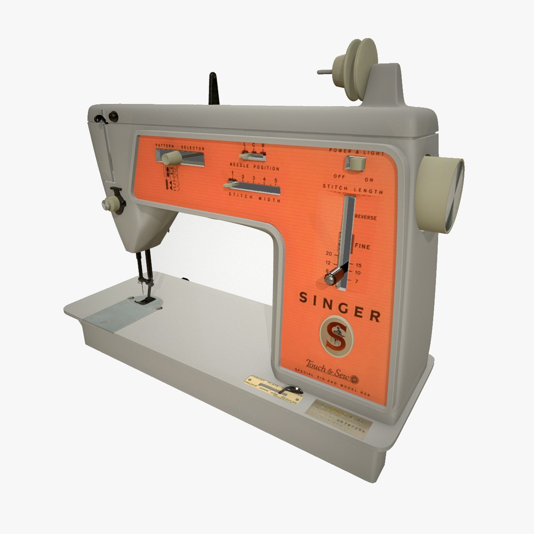Singer 626 sewing machine 3D - TurboSquid 1720389