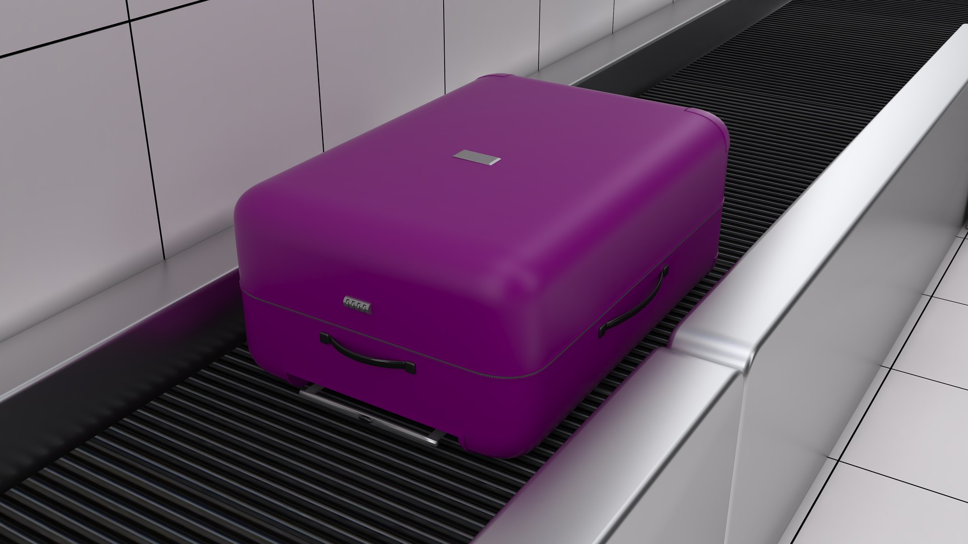 Airport Counter Check-In And Baggage Carousel 3D Model - TurboSquid 2314960
