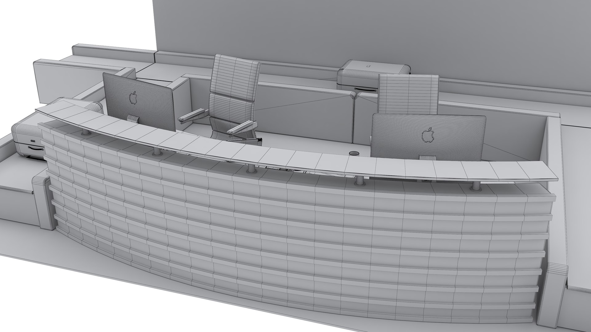 Airport Counter Check-In And Baggage Carousel 3D Model - TurboSquid 2314960