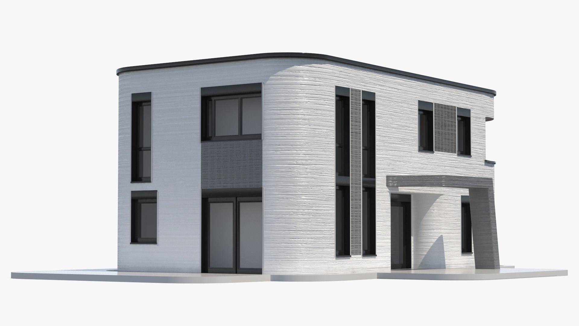 3D 3D Printed House Exterior - TurboSquid 2214647