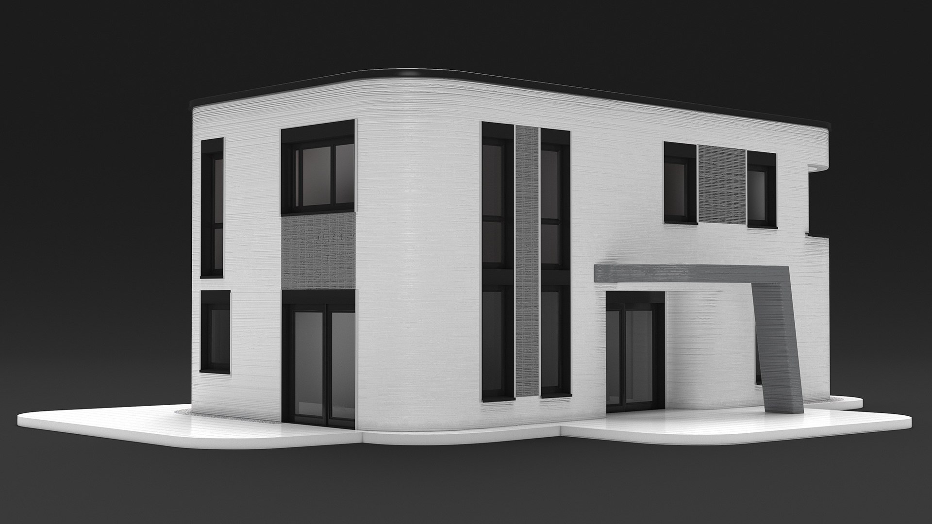 3D 3D Printed House Exterior - TurboSquid 2214647