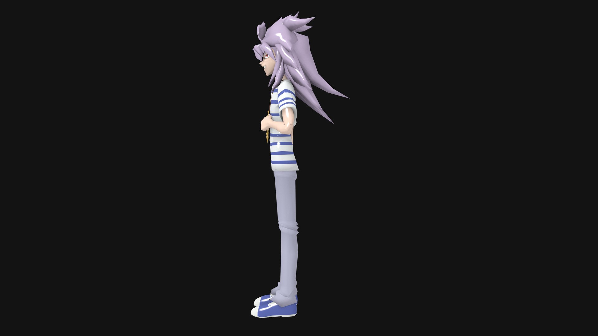 3D Yami Bakura Yugioh Anime Lowpoly Model - TurboSquid 1952948