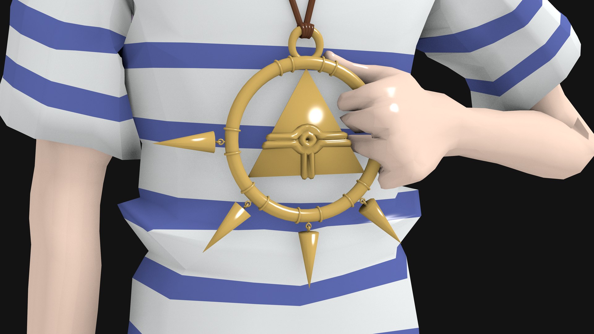 3D Yami Bakura Yugioh Anime Lowpoly Model - TurboSquid 1952948