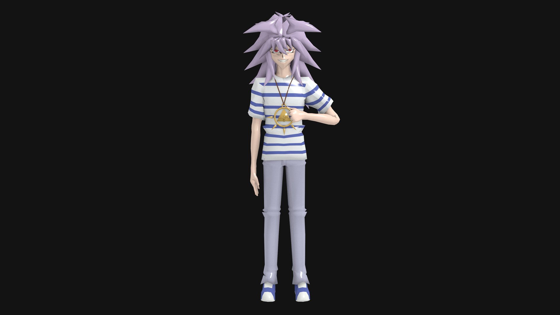 3D Yami Bakura Yugioh Anime Lowpoly Model - TurboSquid 1952948