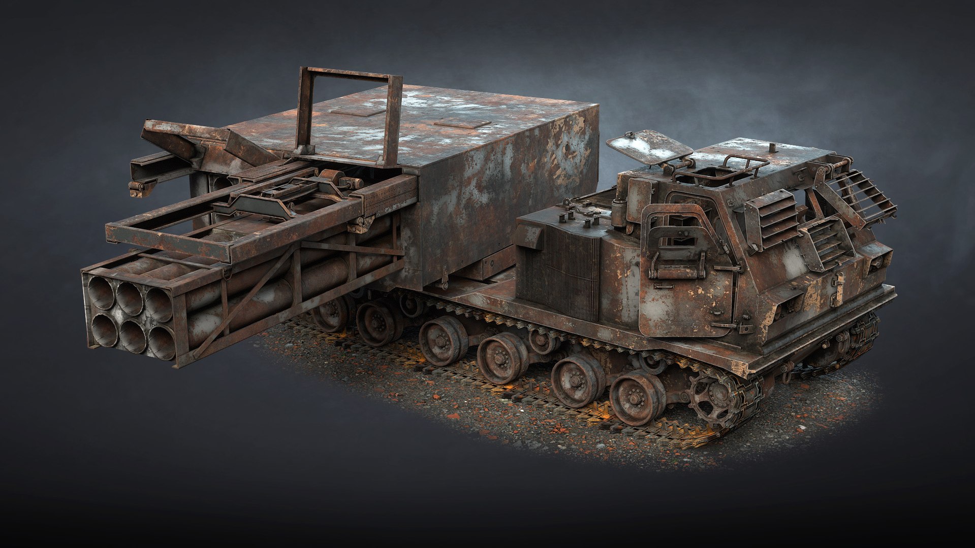 M270 MLRS Destroyed 3D Model - TurboSquid 2080493