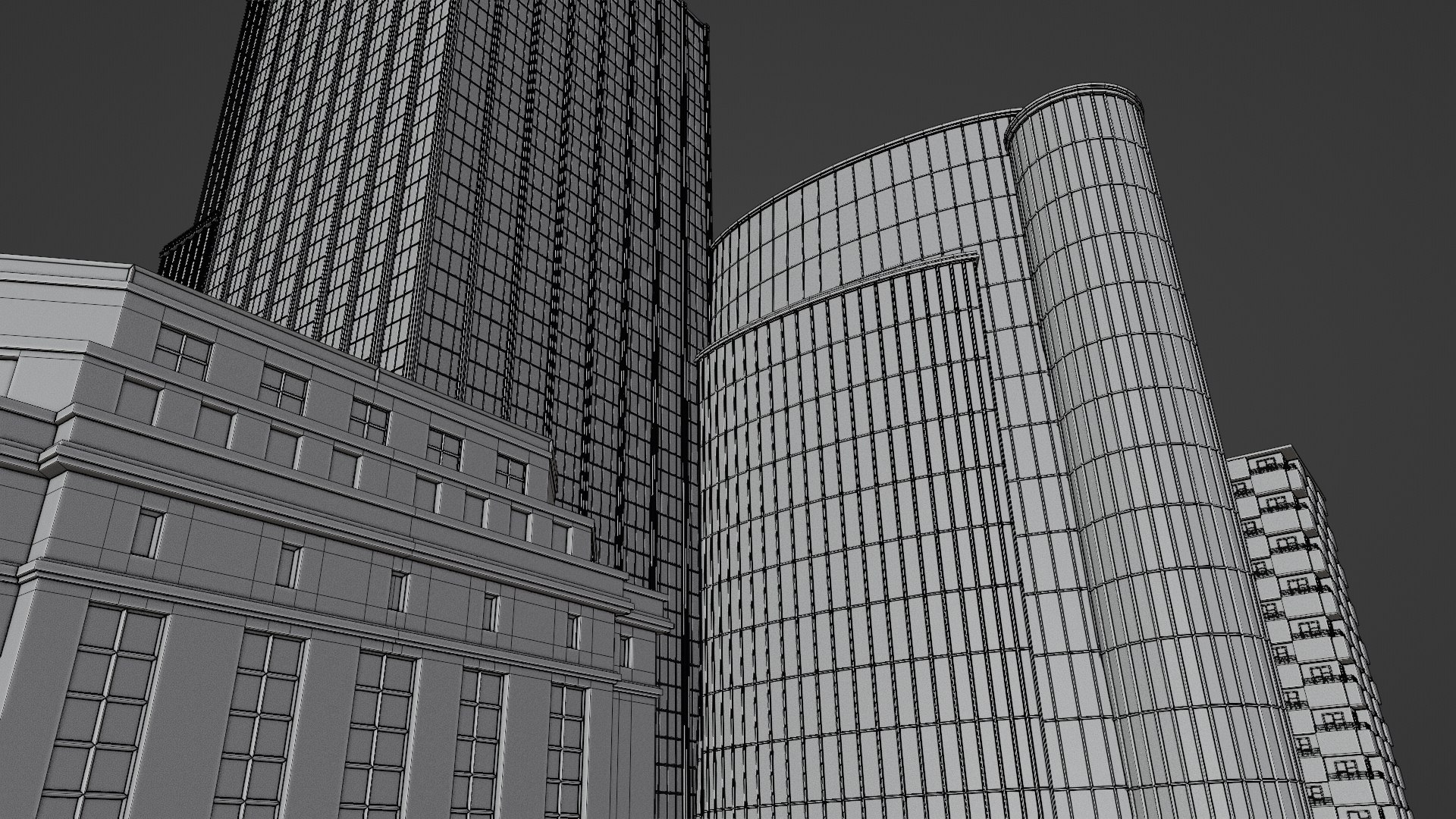 CITY SCENE SET SKYSCRAPER 3D Model - TurboSquid 2434884