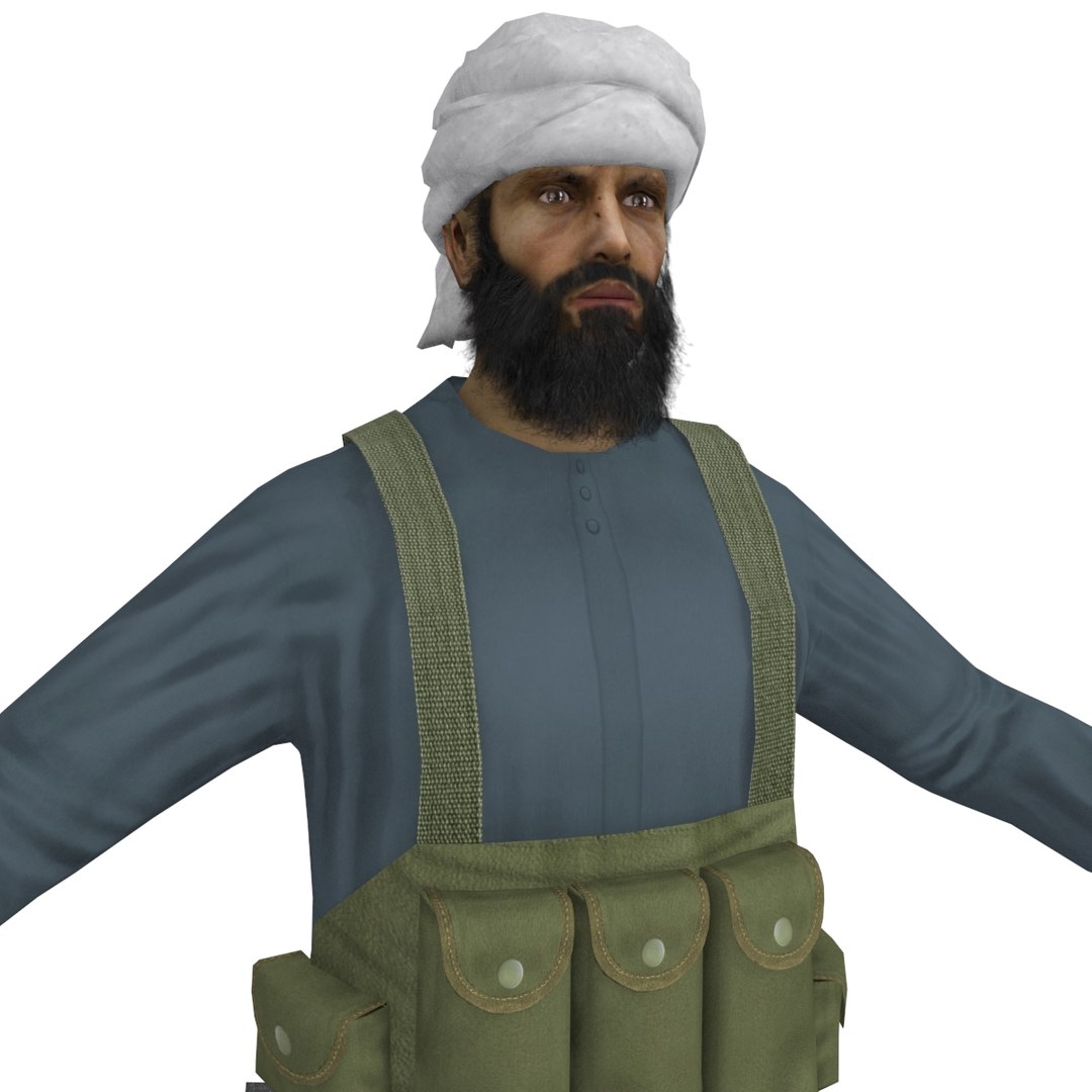 Mujahideen Rigged 3d Model