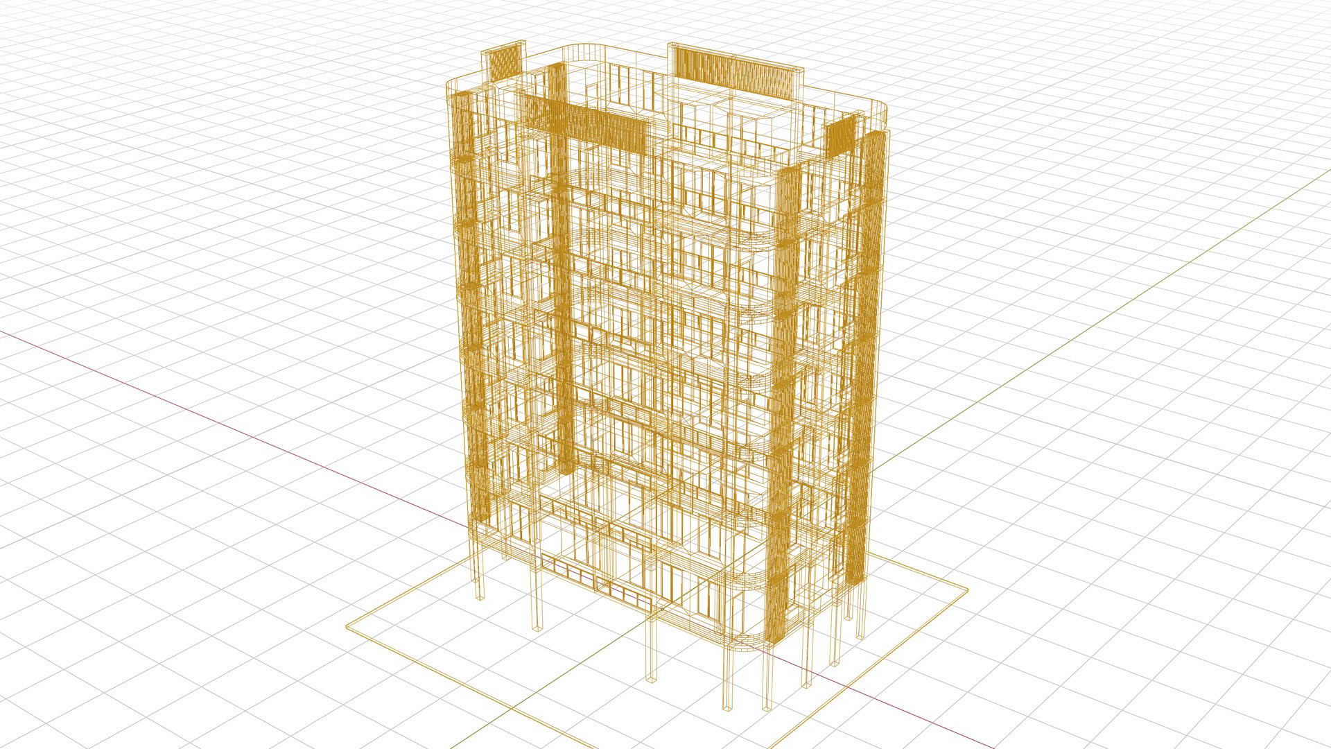 3D Residential Building Model - TurboSquid 2117105