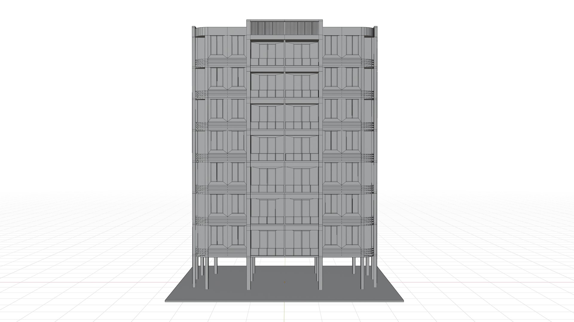 3D Residential Building Model - TurboSquid 2117105