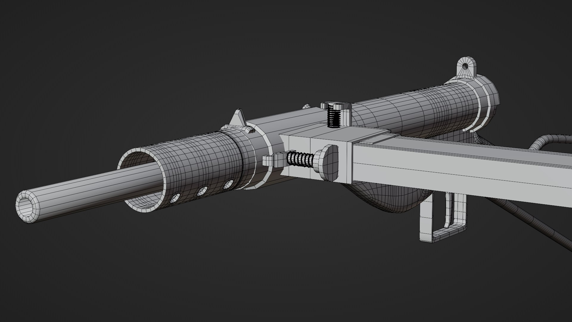 3D Model High-Quality Sten Mark 2 3D Model - TurboSquid 2247219