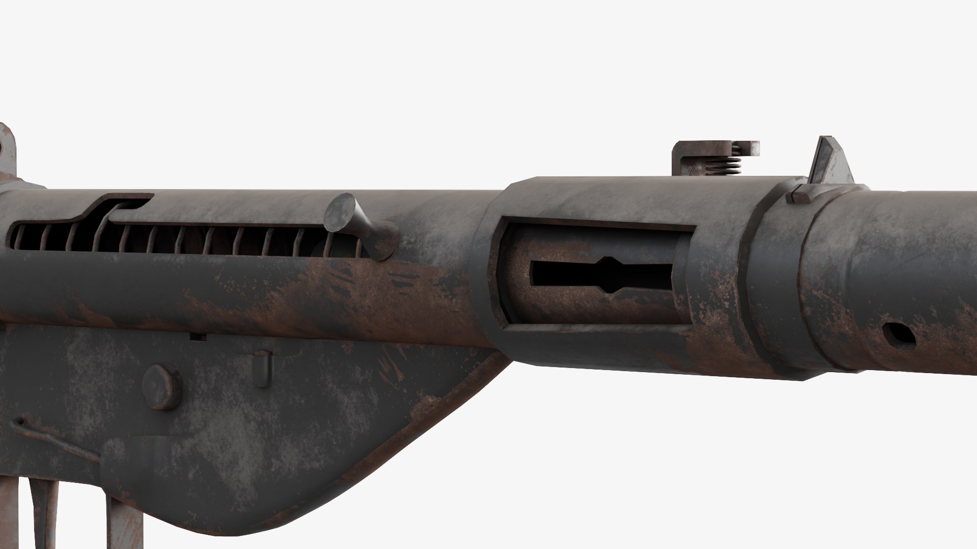 3D Model High-Quality Sten Mark 2 3D Model - TurboSquid 2247219