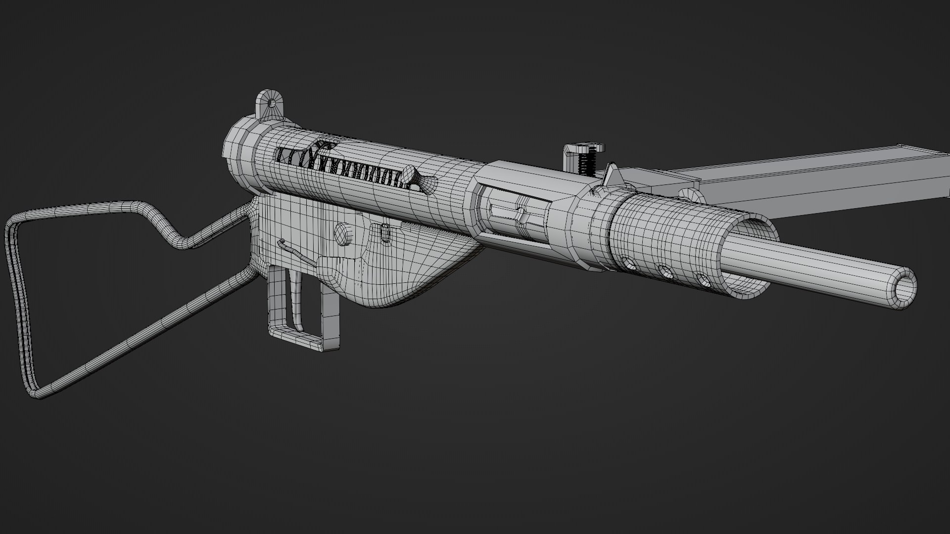 3D Model High-Quality Sten Mark 2 3D Model - TurboSquid 2247219