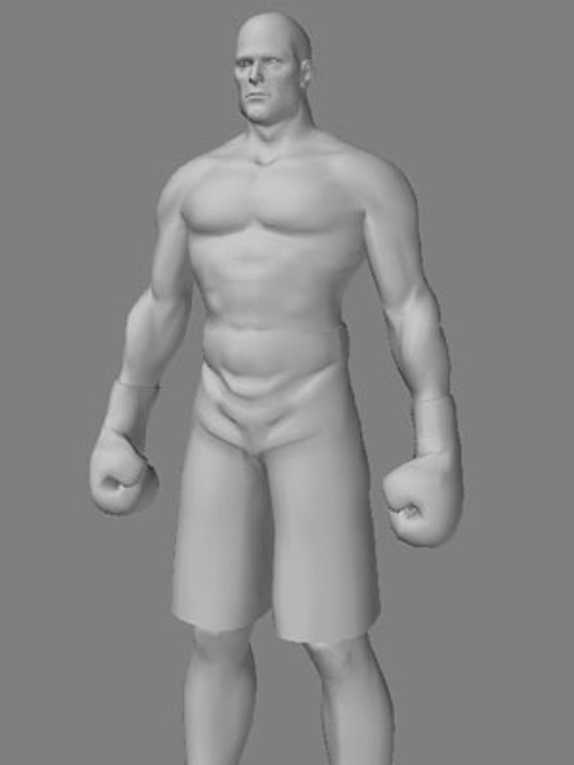 Male Boxing 3d Model