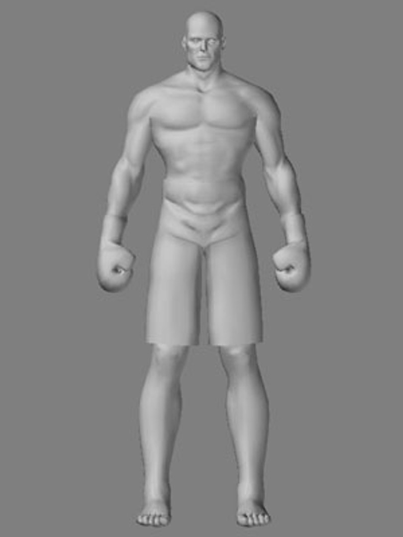 Male Boxing 3d Model