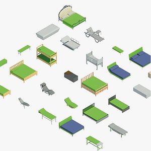 3D Pack Of Luxury Beds - Pack Of Revit Families Model - TurboSquid 2151417