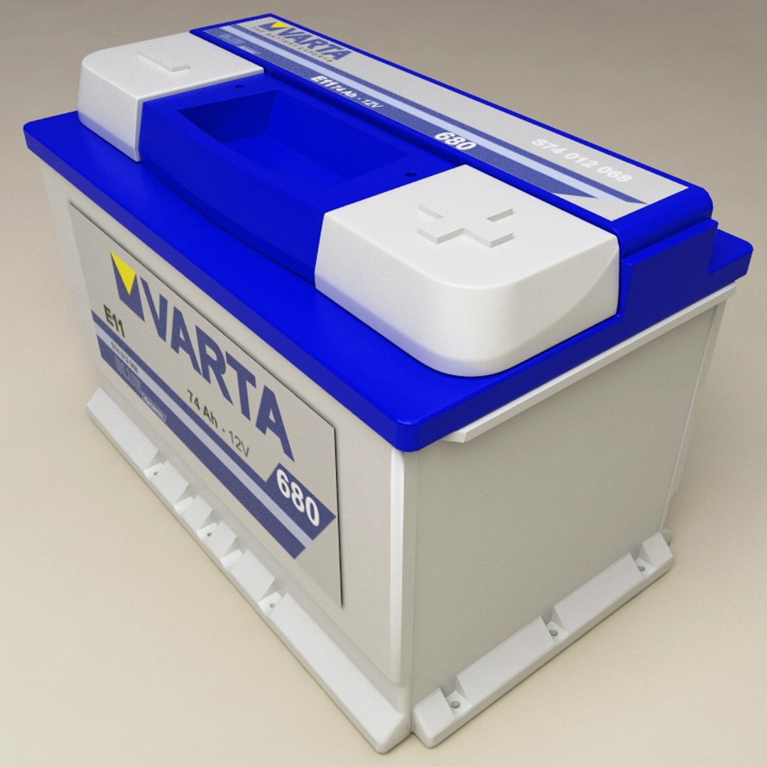 3d Model Of Car Battery