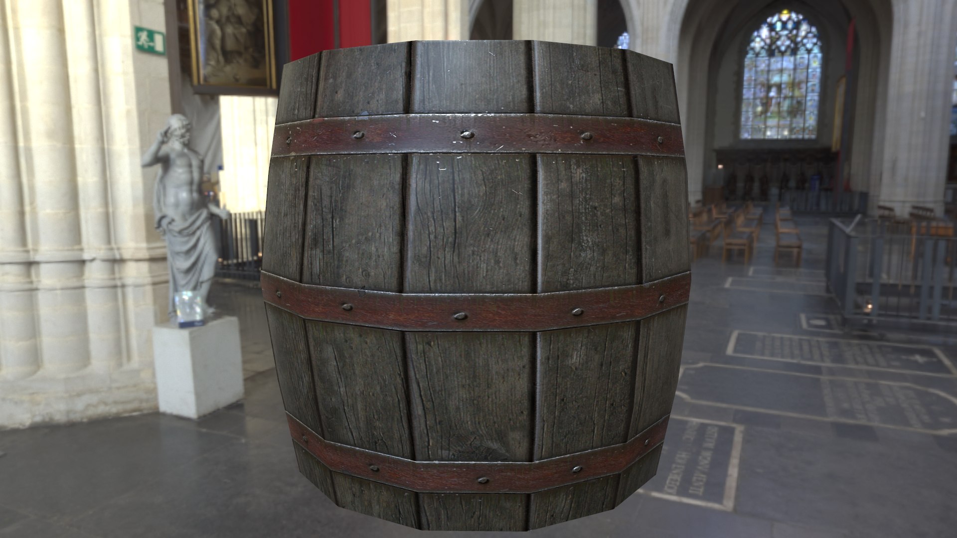 Barrel model - TurboSquid 858436