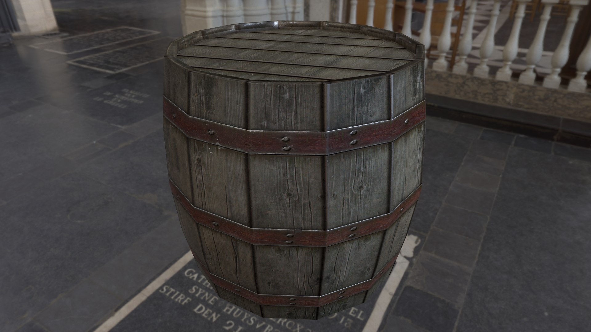 Barrel model - TurboSquid 858436
