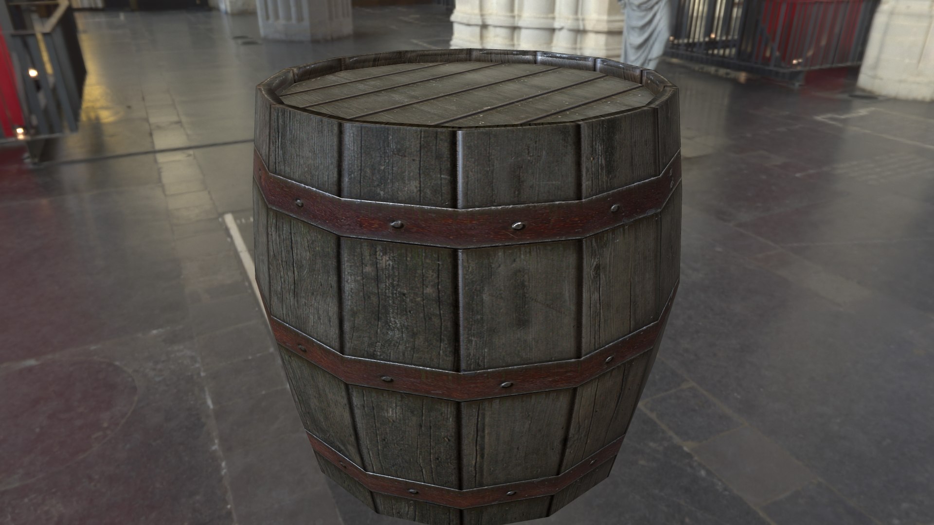 Barrel model - TurboSquid 858436