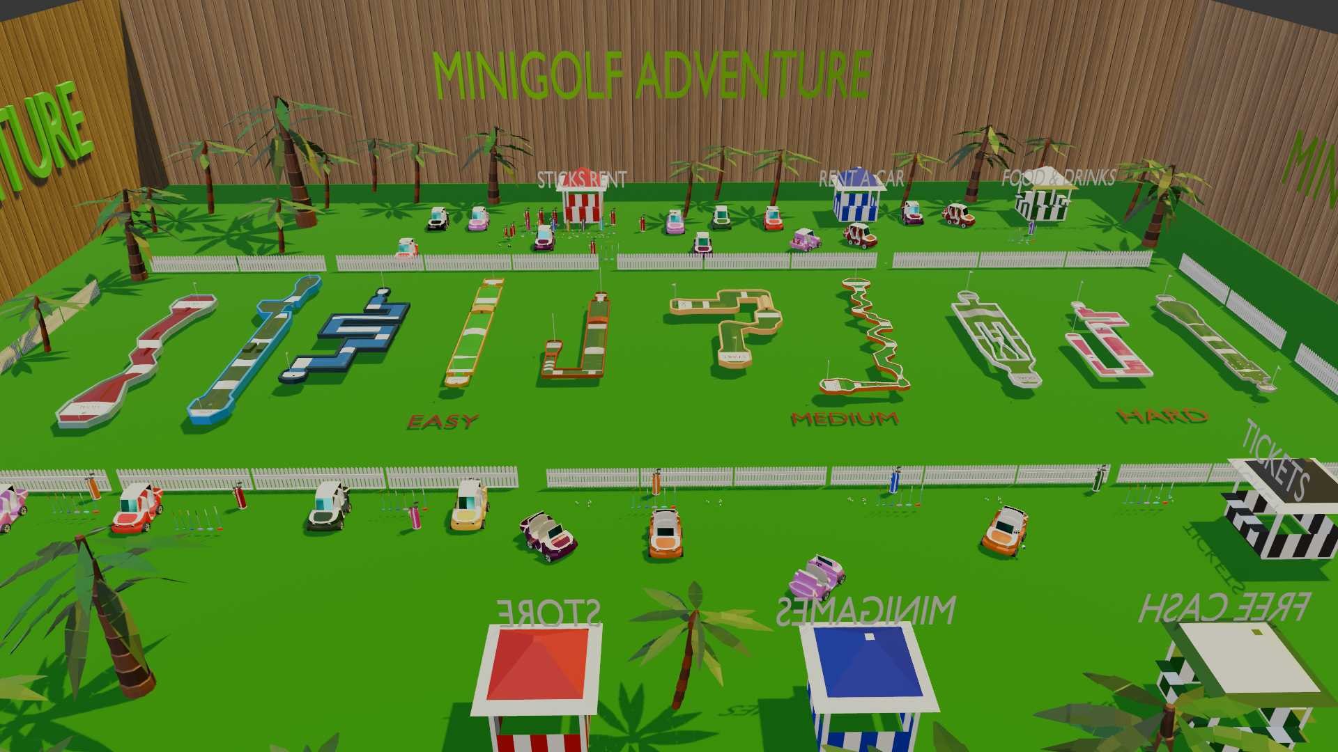 3D Model Mini Golf Courses Collection Low-Poly - TurboSquid 2375506