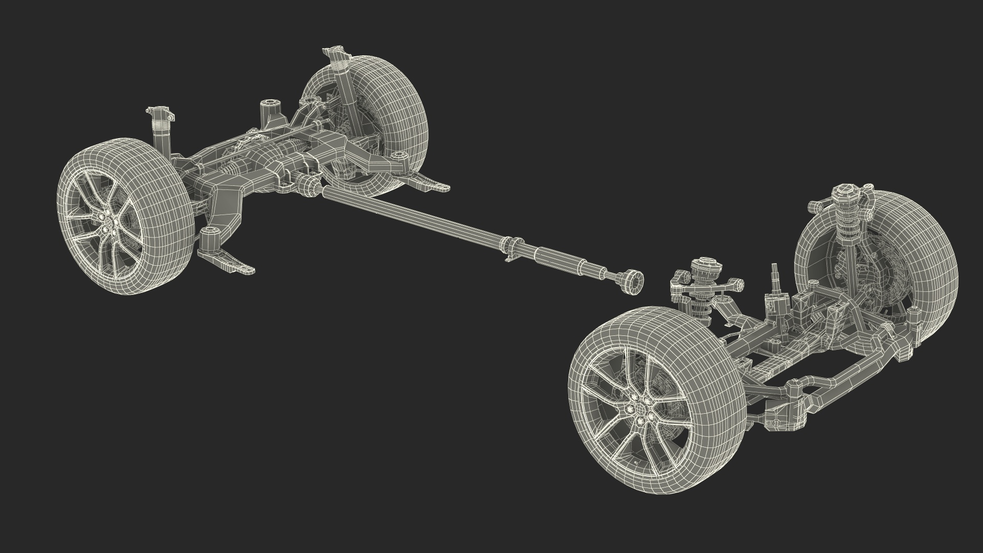 Automotive Suspension System 3D Model - TurboSquid 2204022