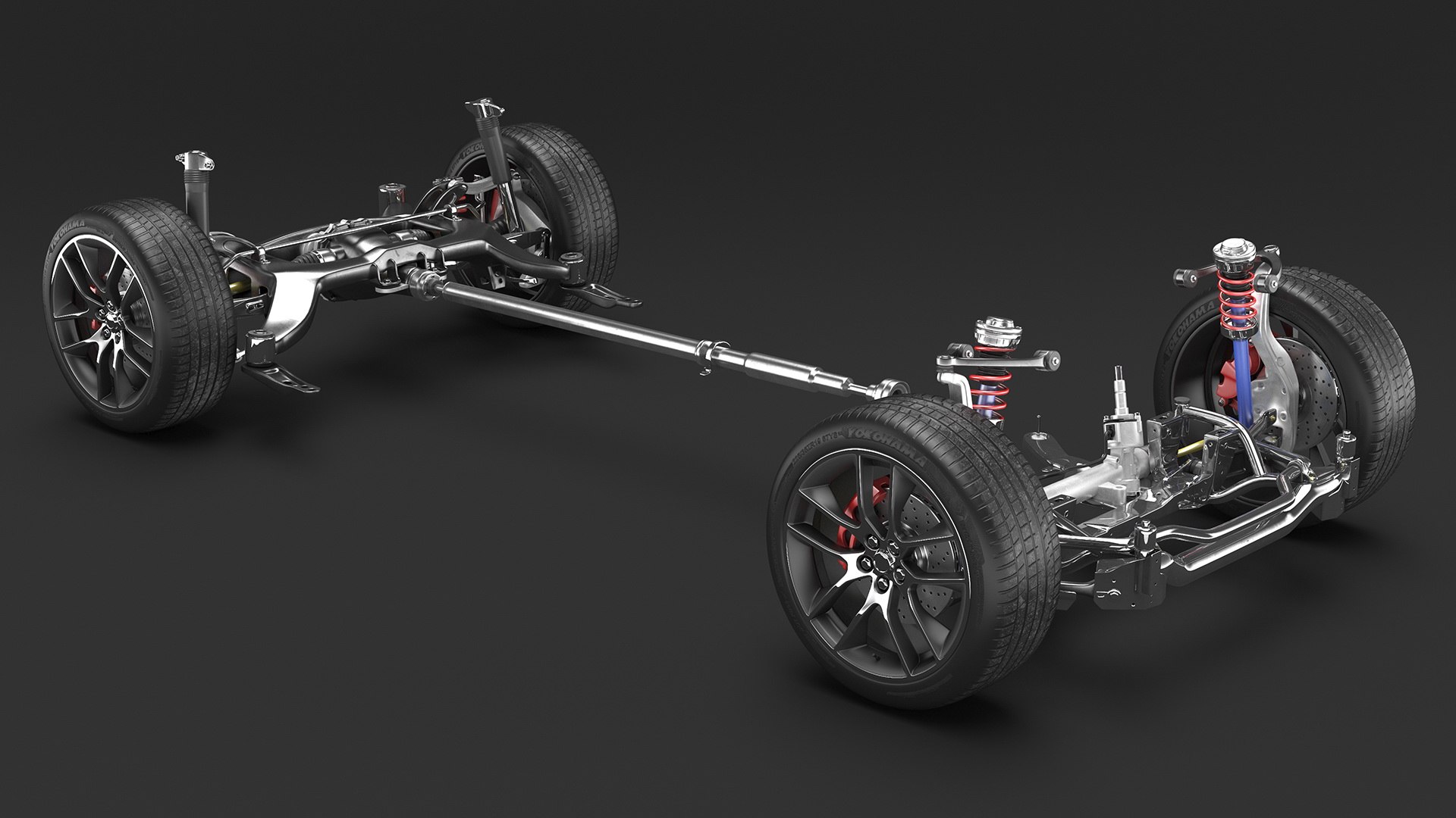 Automotive Suspension System 3D Model - TurboSquid 2204022