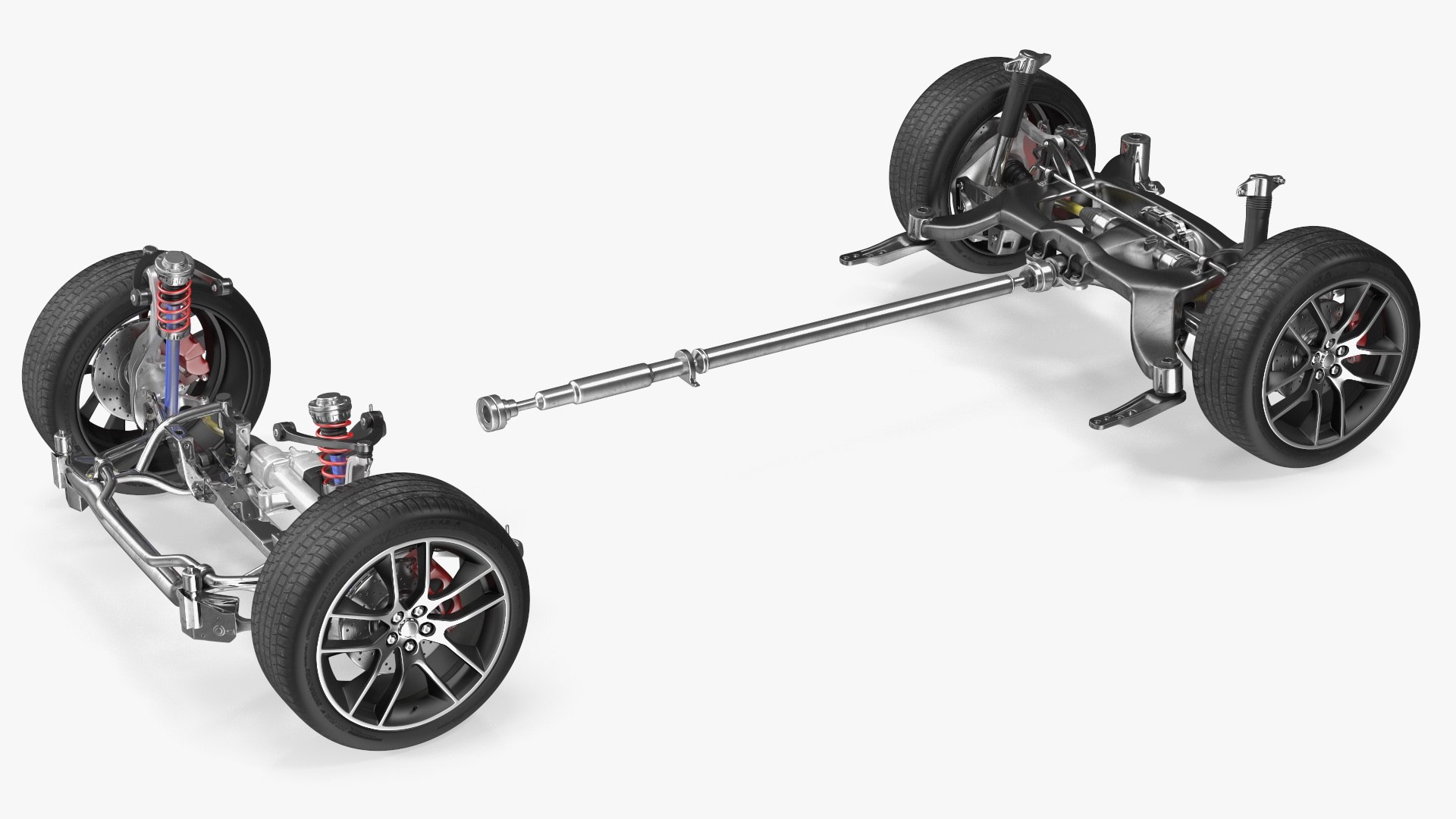 Automotive Suspension System 3D Model - TurboSquid 2204022