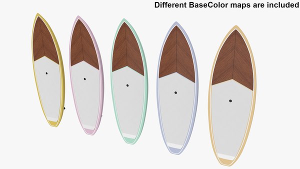 3D Surf Board - TurboSquid 1783822