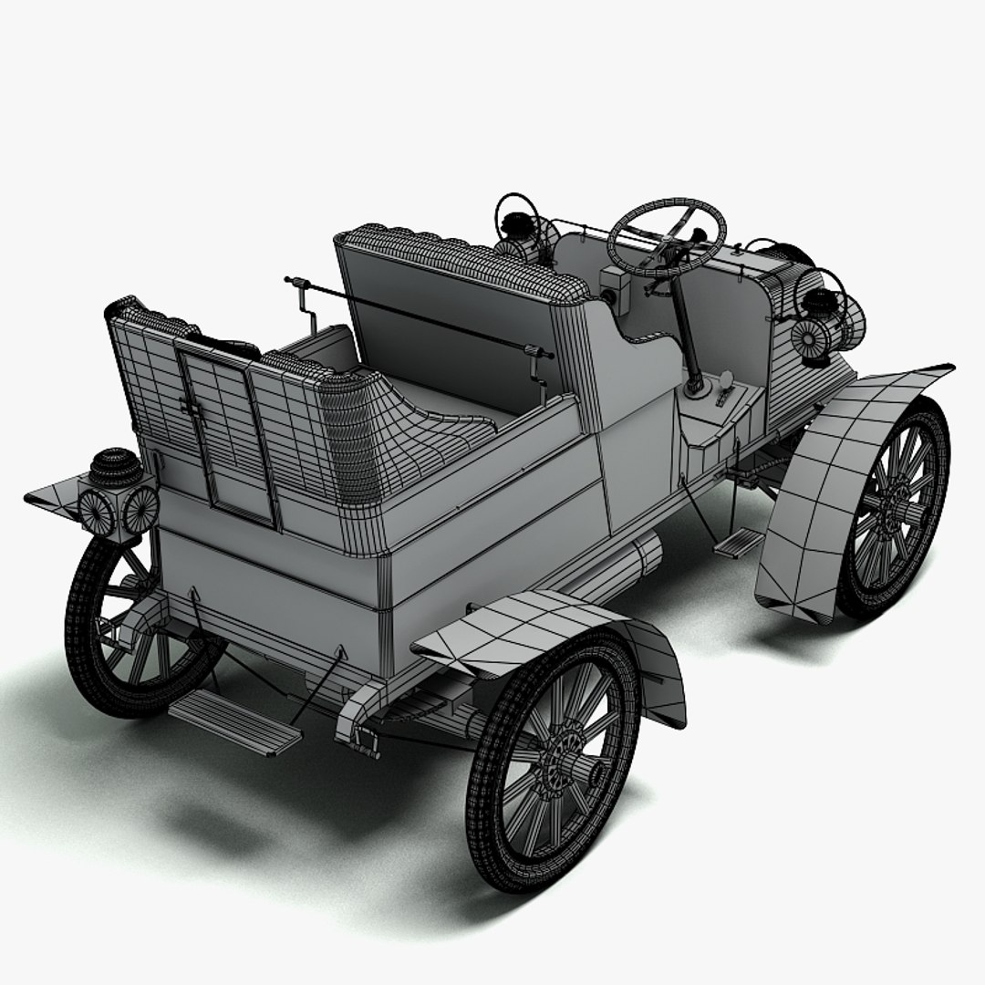 3d Model Of 1904 Cadillac B