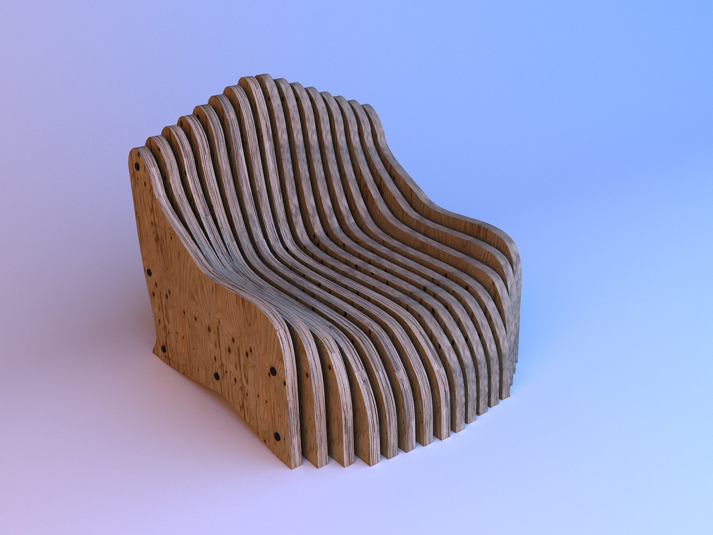 Wooden Parametric Chair 3D model 3D model - TurboSquid 1734912