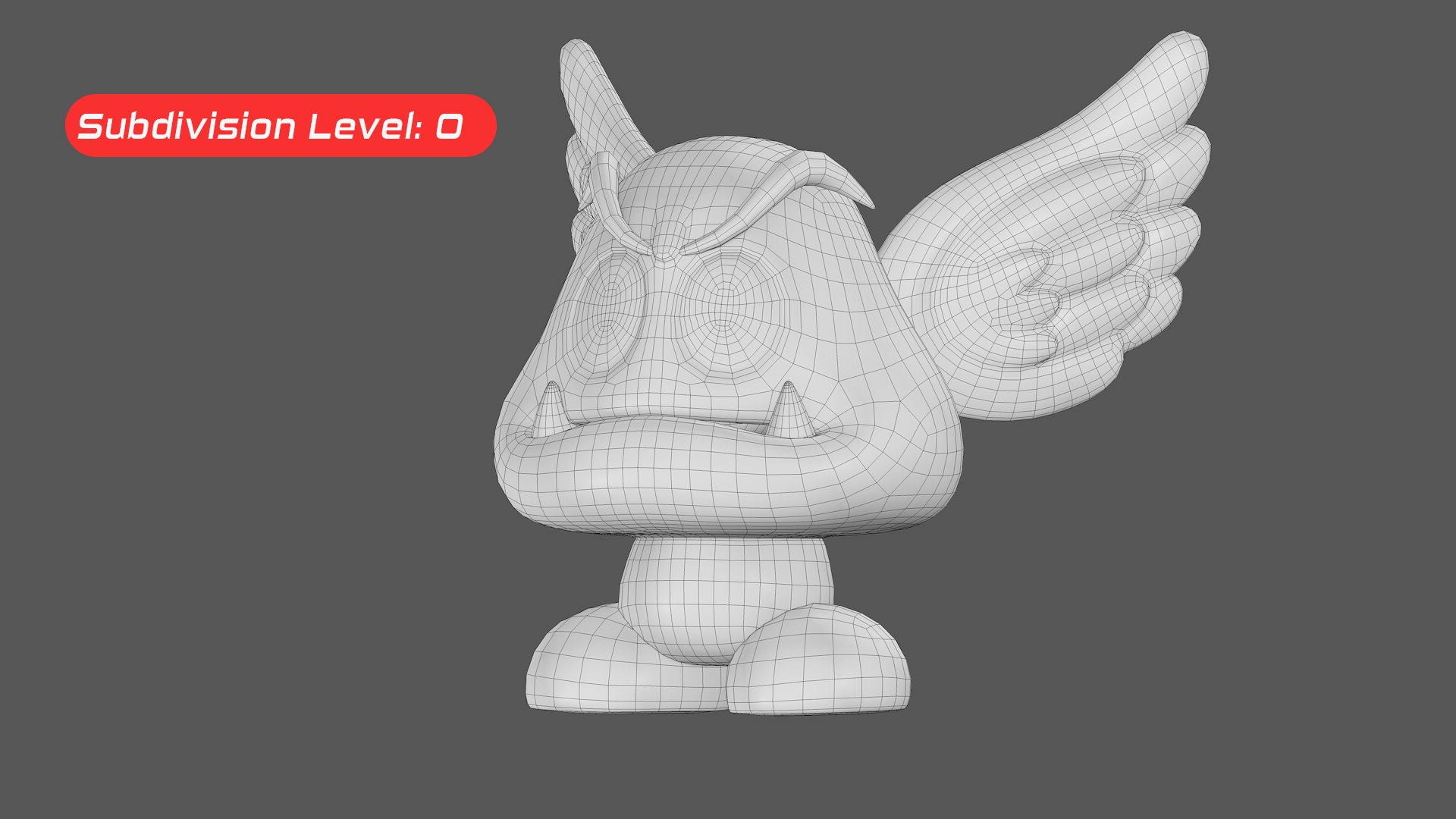 Super Mario Bros Goomba Wings 3D Model - TurboSquid 2066265