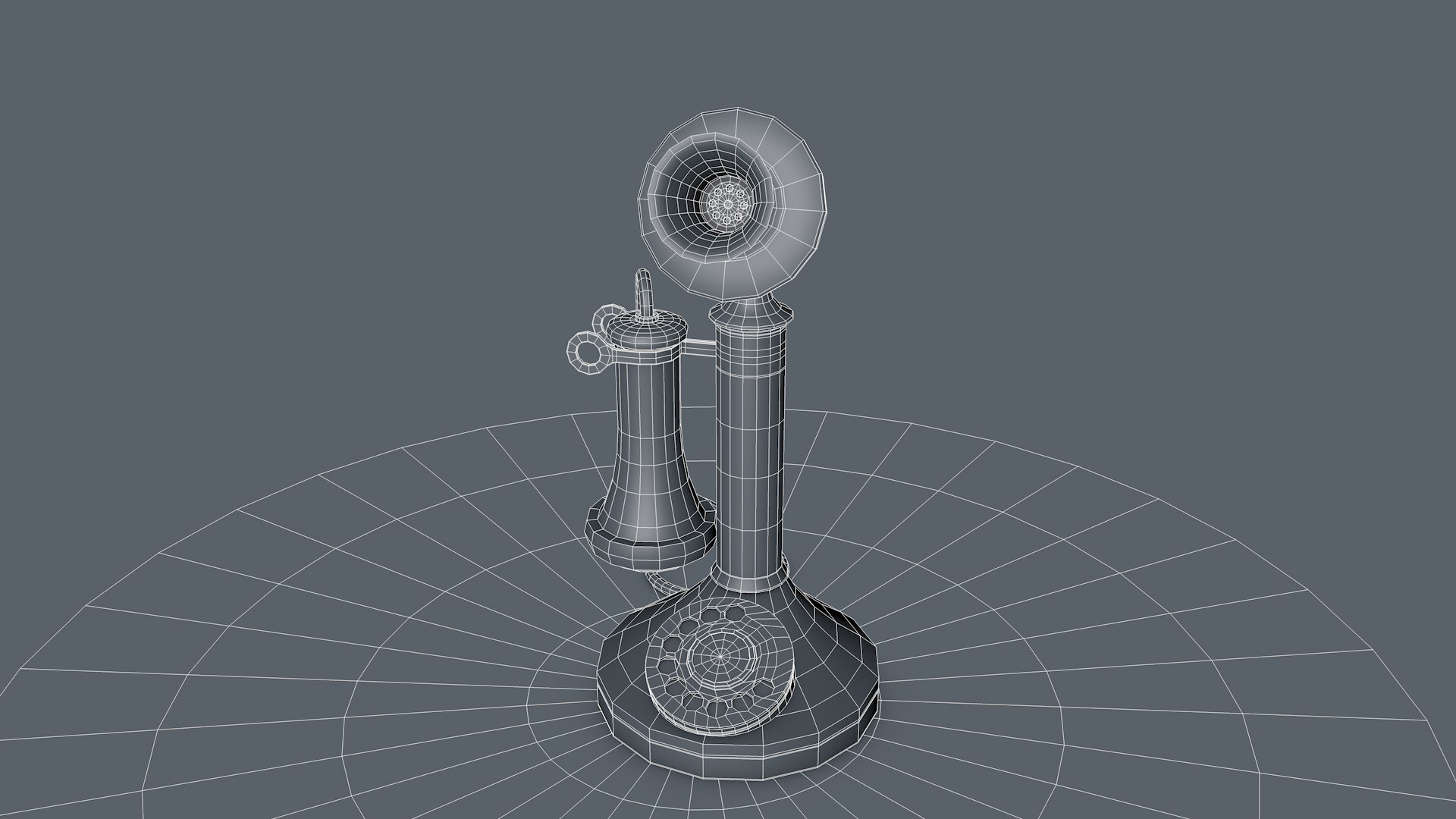 candlestick phone c4d