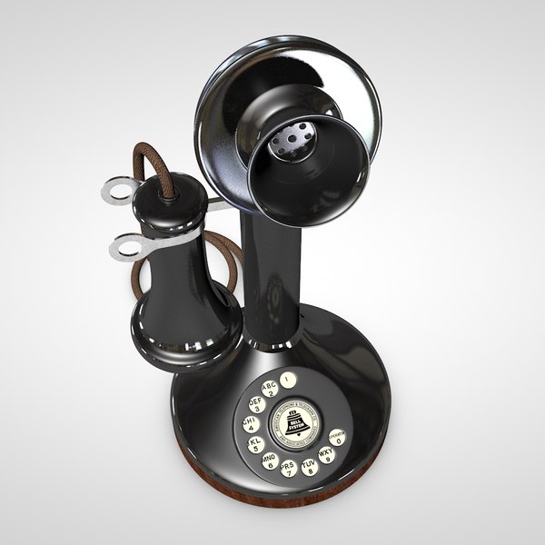 candlestick phone c4d