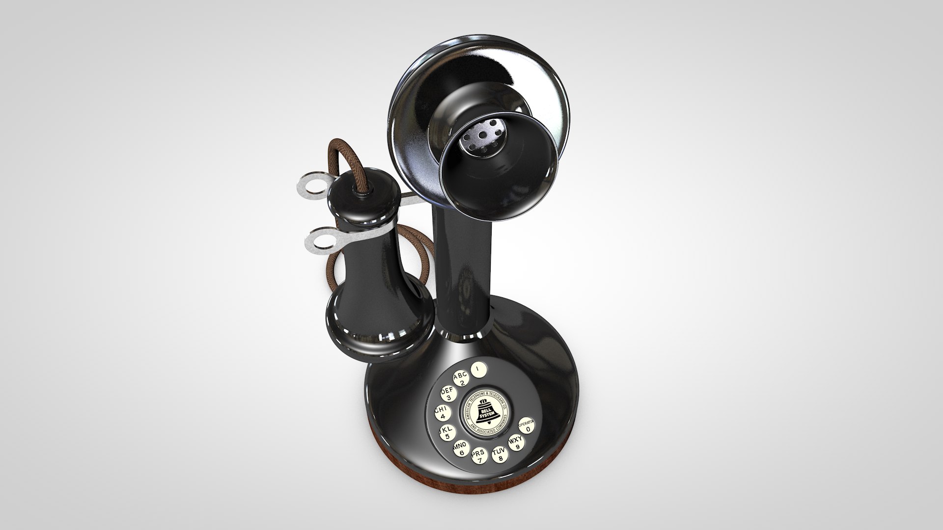 candlestick phone c4d