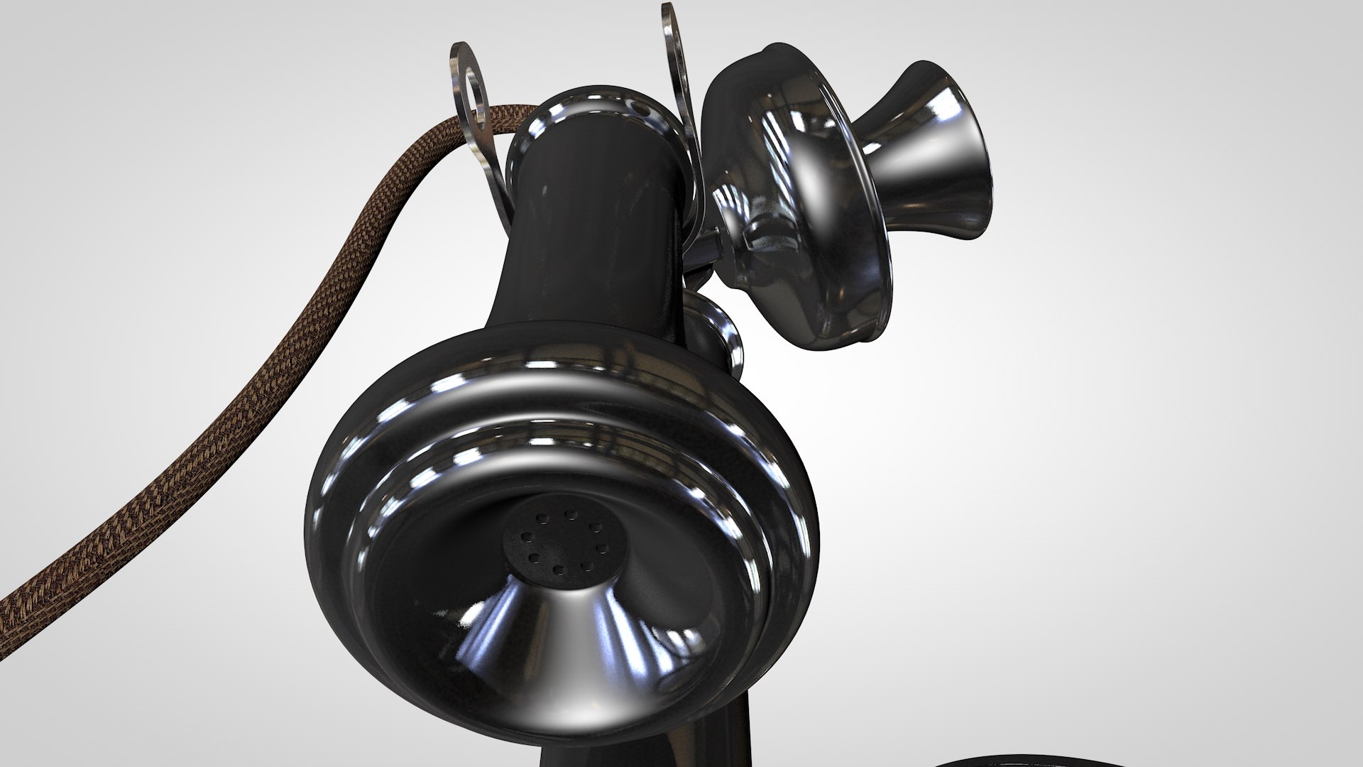 candlestick phone c4d