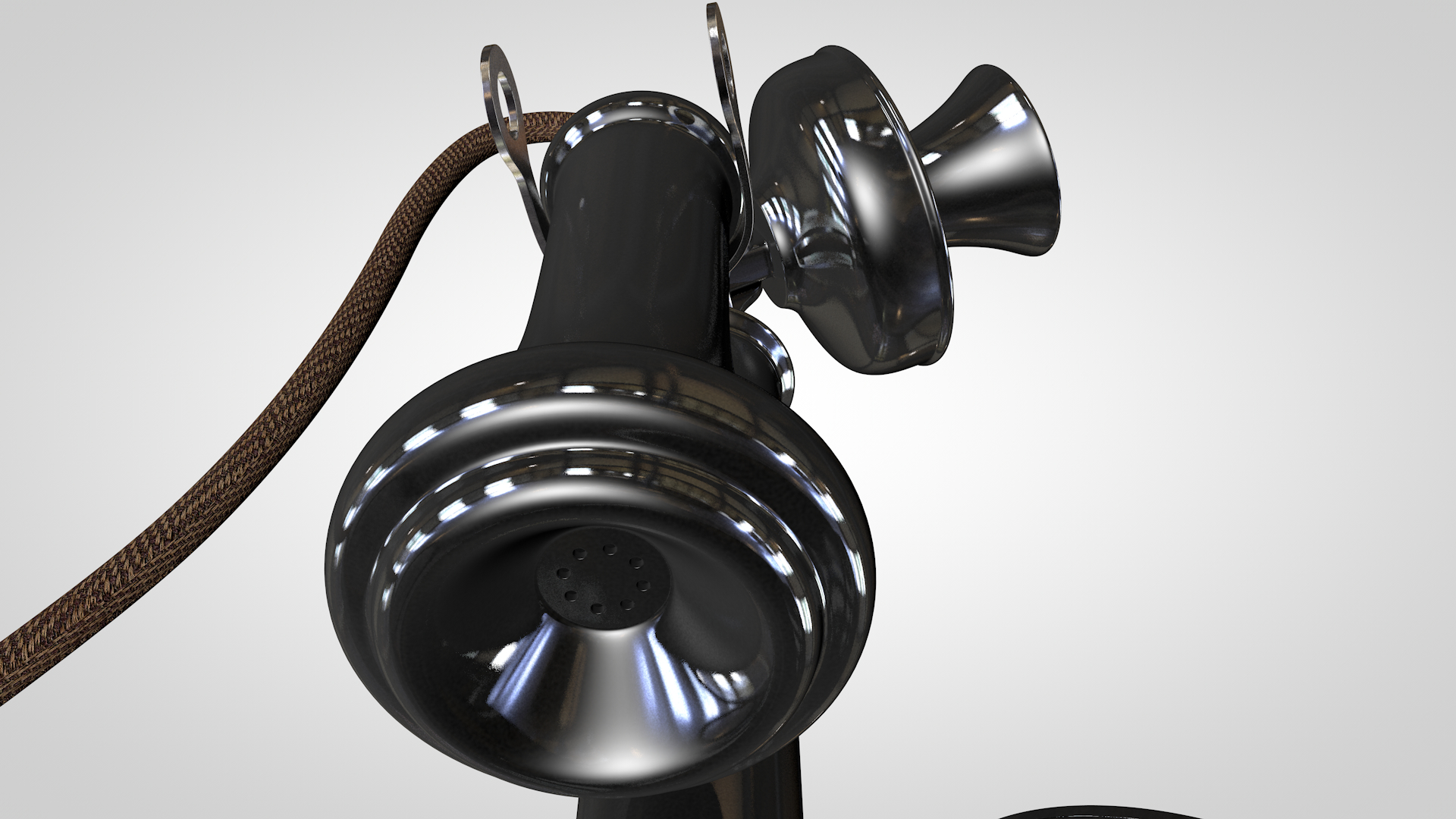 candlestick phone c4d