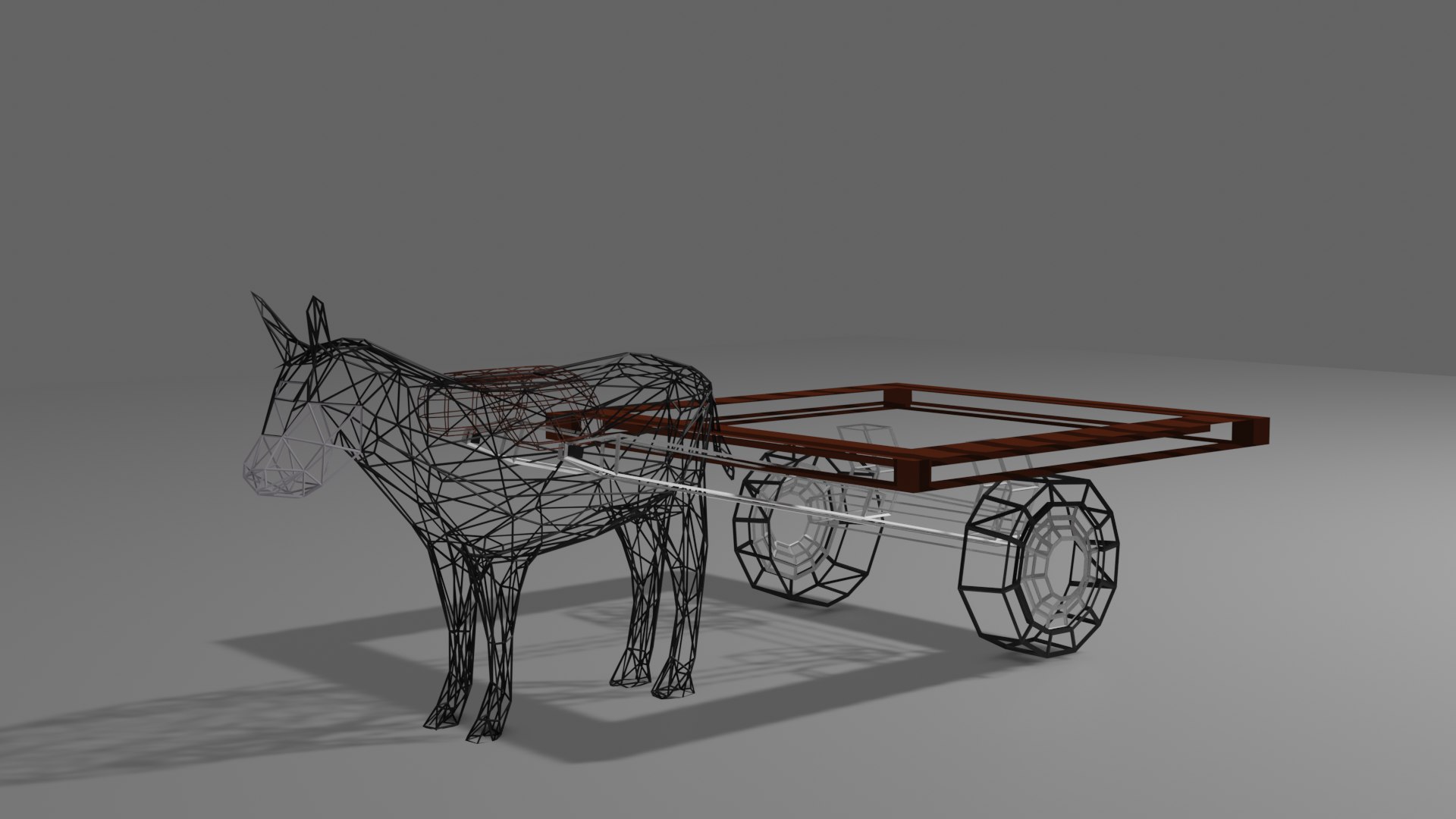 3D Model Donkey Cart - TurboSquid 1711334