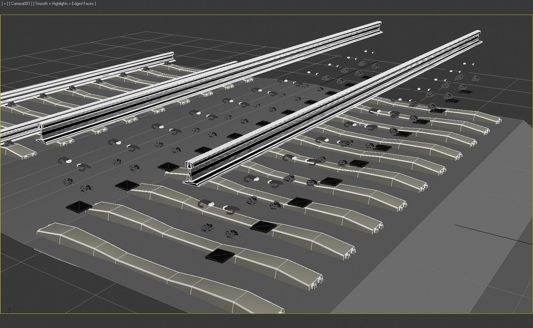 3ds Max Railway Track