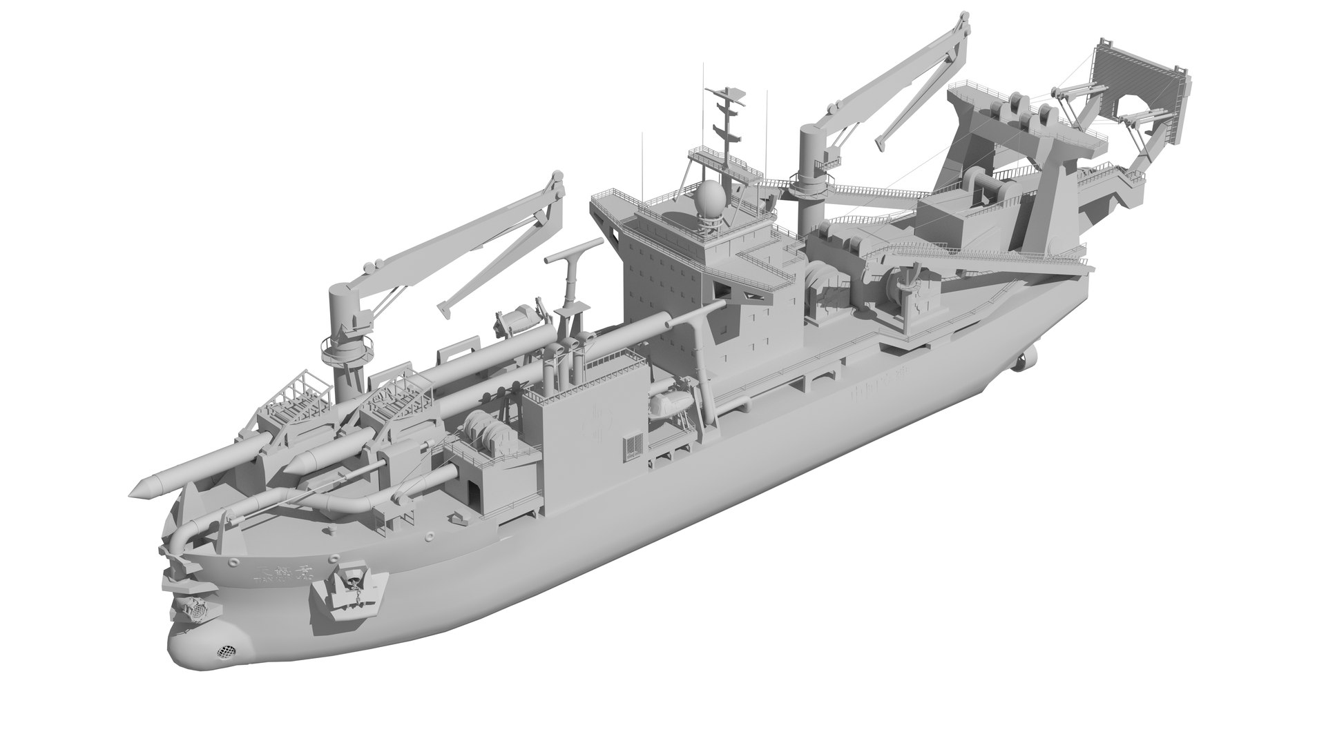 3D Tiankun Heavy-duty Self-propelled Cutter Suction Dredger Model ...