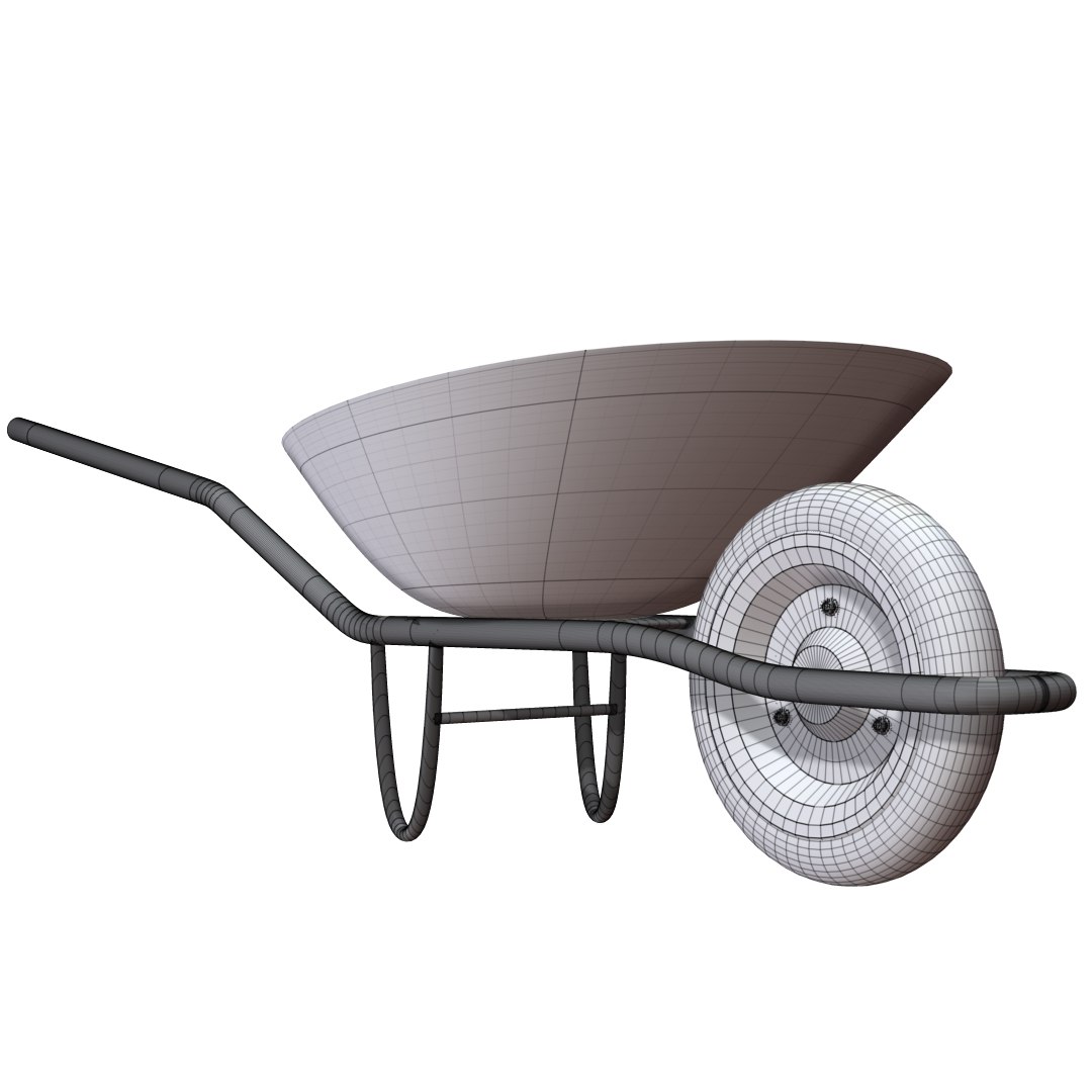 Push cart garden 3D model - TurboSquid 1294929