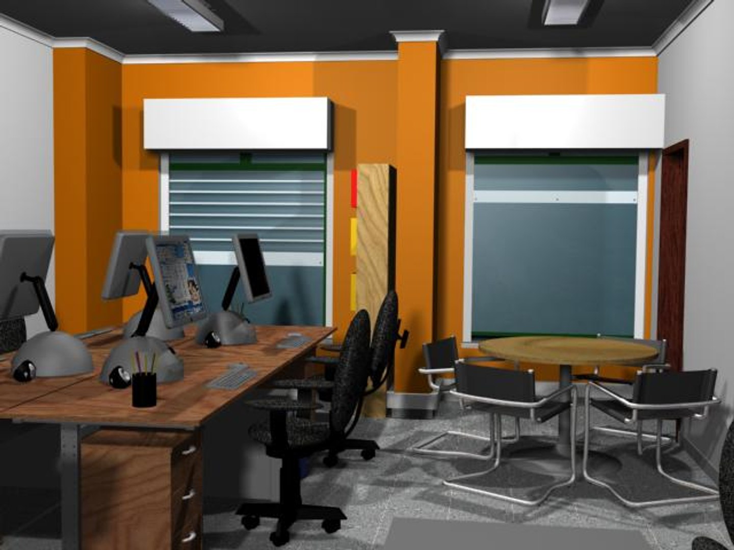 web design office 3d model