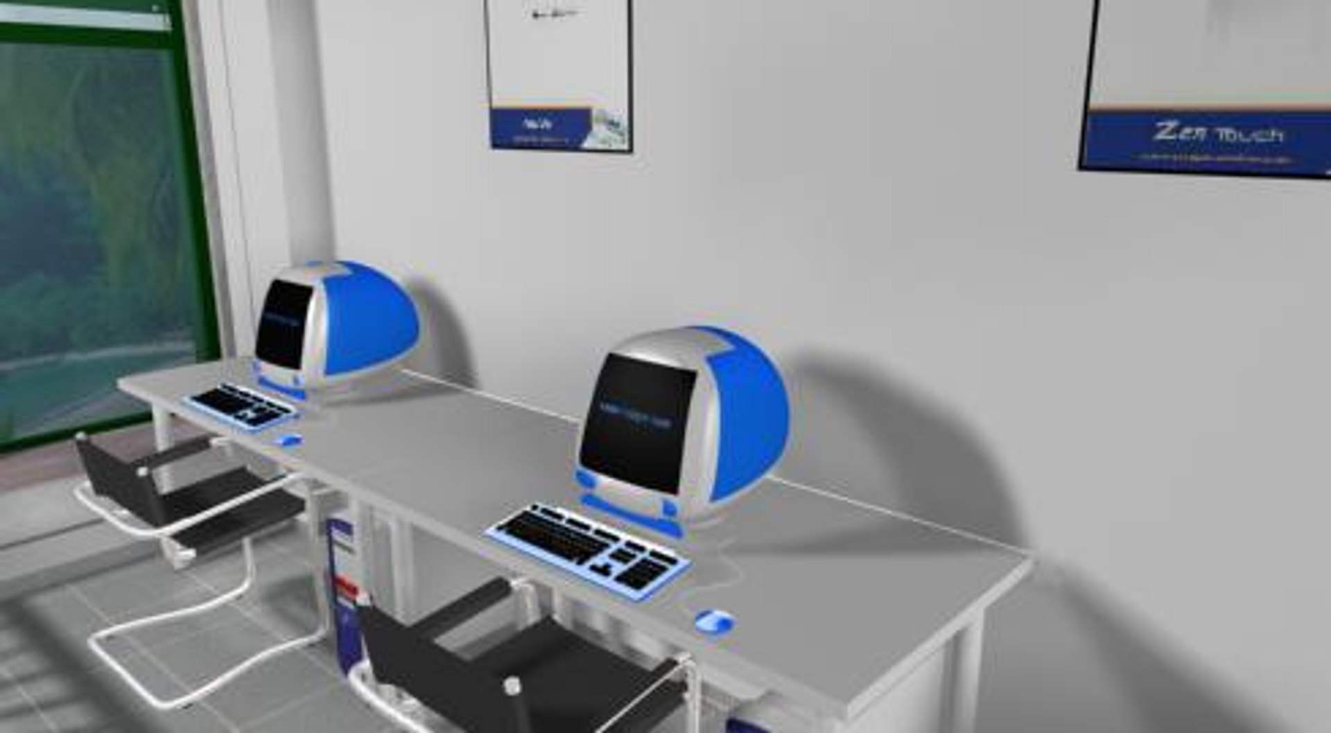 web design office 3d model