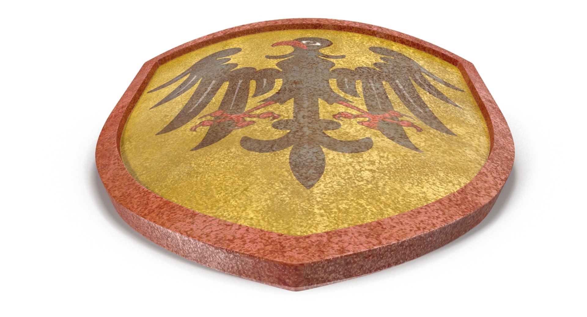 3d european shield imperial coat model