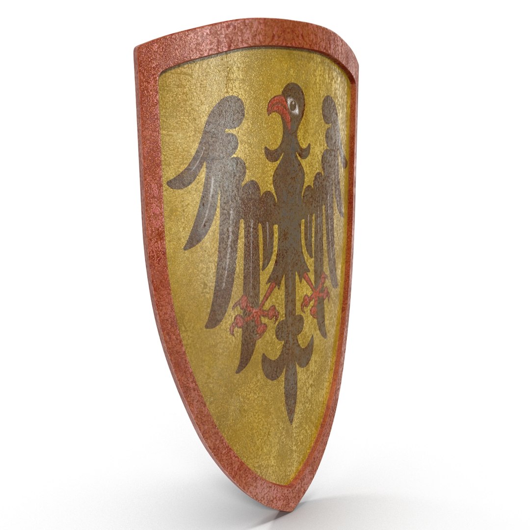 3d european shield imperial coat model