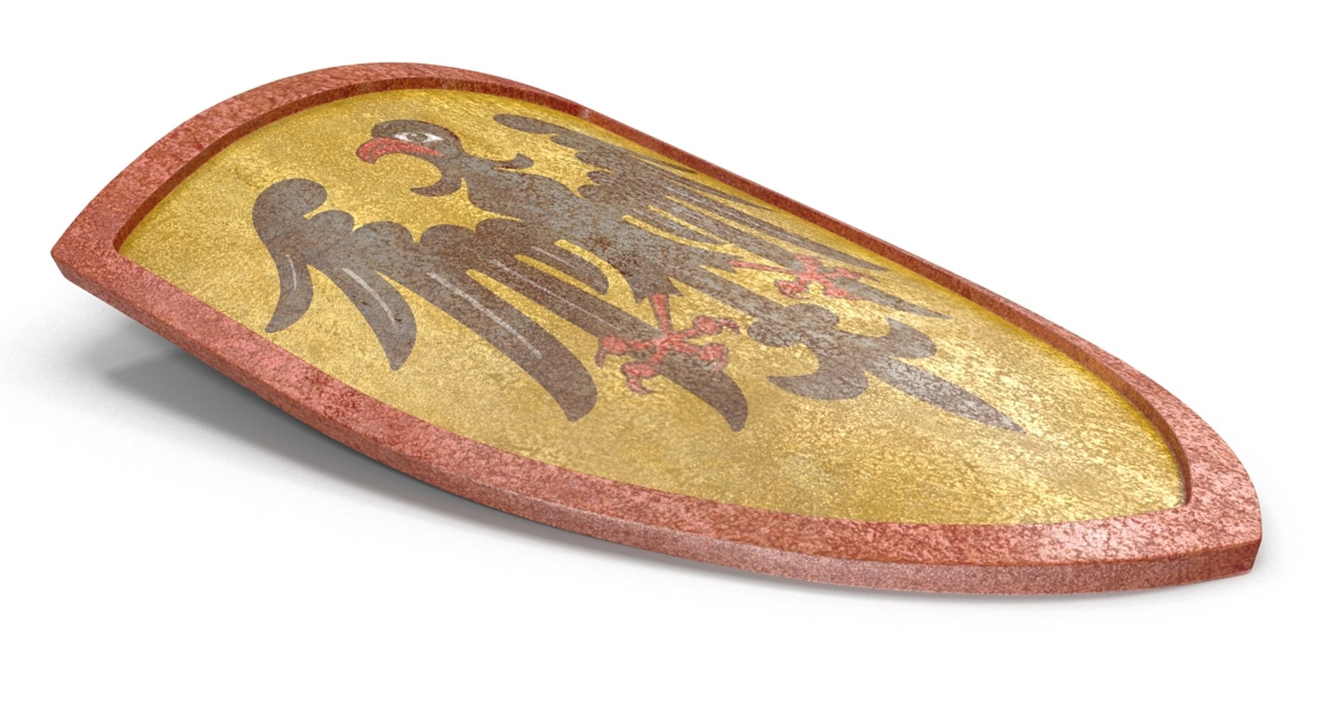 3d european shield imperial coat model