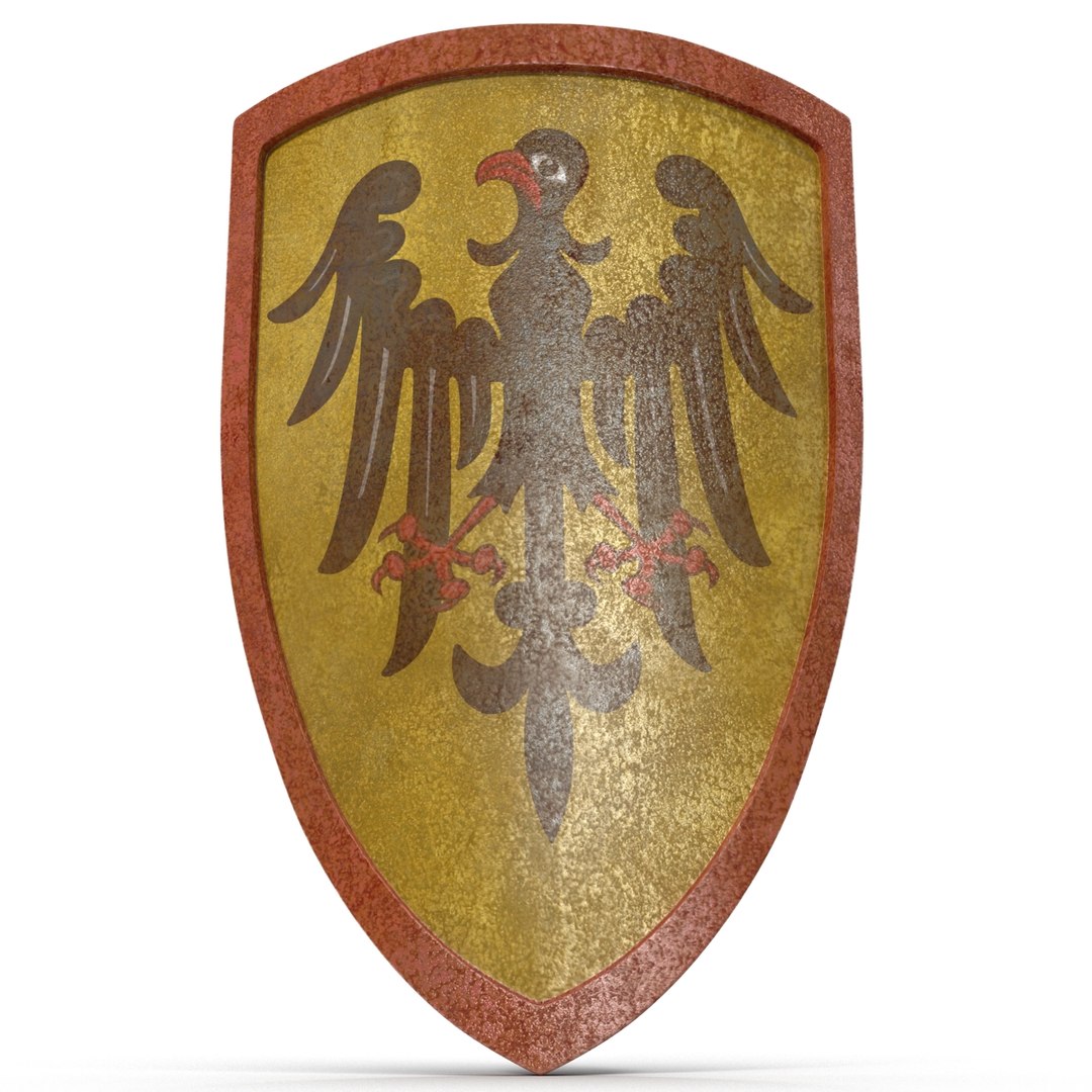 3d european shield imperial coat model